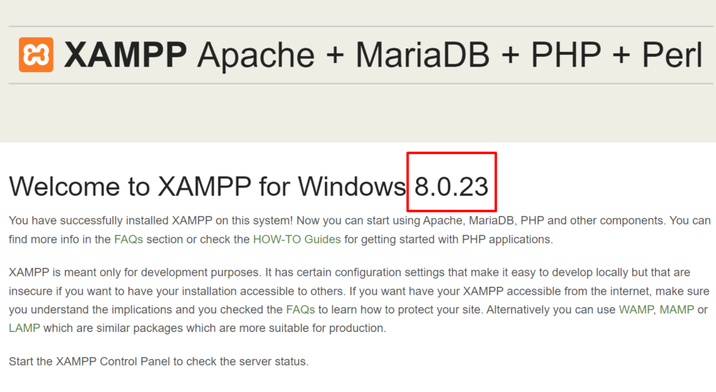 XAMPPの各種バージョンを調べる(PHP/Apache/MariaDB) | RishunTrading